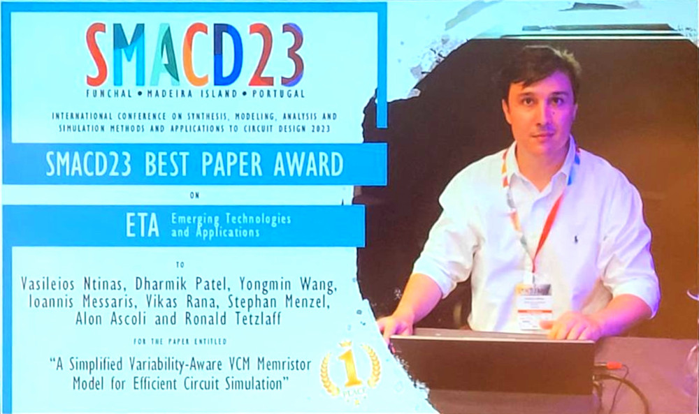 SMACD’23 Best Paper Award for Mem²CNN project – MemrisTec